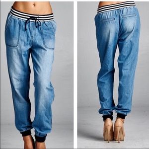 Jeans | Drawstring Denim Pantss M | Poshmark